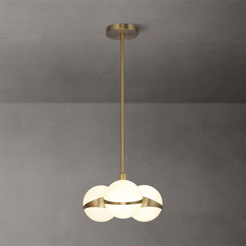 Seraph 3 Heads Pendant - Matte brass combined sophisticated design ...